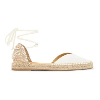Castaner Femme, Chaussures, Blanc, Taille: 37 EU Brava Flat Espadrille