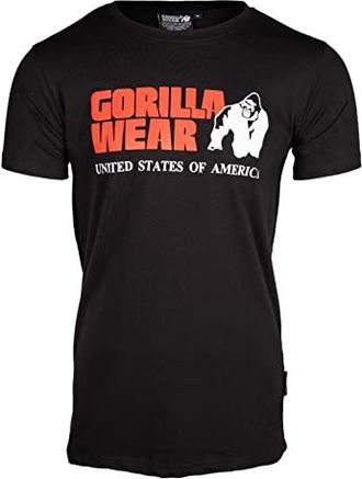 Gorilla Wear Homme Classic T-shirt T Shirt, Schwarz, 4XL EU
