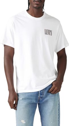 Levi's Ss Relaxed Fit Tee Ssnl Serif Logo Brigh