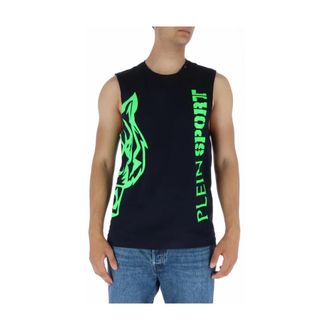 Plein Sport Tiger Head Muscle Tank Top - - Sport - Herren - Blau - S