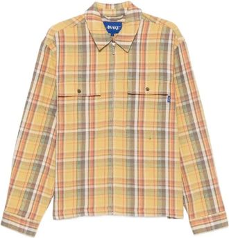 Awake NY Homme, Vestes, Jaune, Taille: M Rivington Zip Flannel