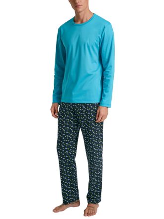CALIDA Relax Enjoy Pyjama, lang Herren, extraglatte Fein-Interlock-Baumwolle
