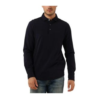 Profuomo Herren Polo & T-Shirts in Dunkelblau - - Tops - Herren - Blau - L