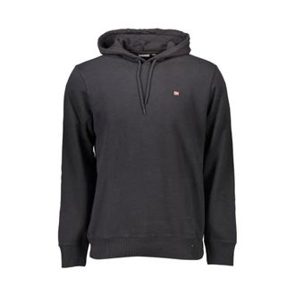 Napapijri Schwarzer Baumwoll Herren Pullover - - Sweatshirts & Hoodies - Herren - Schwarzk - 3XL