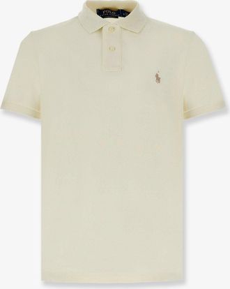 Ralph Lauren Cotton polo shirt with embroidered logo on the front - POLO RALPH LAUREN - gender_Man