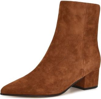 Nine West Bottines Maribu pour femme, Suède Cognac 121, 36.5 EU
