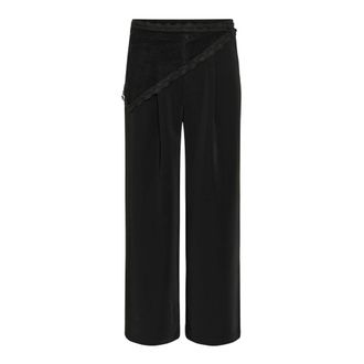 Cream Crbine Pantalon &agrave; ceinture en dentelle - Femme - Pantalons - Noir - Taille: 42 FR