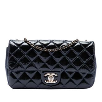 Chanel Sac bandouli&egrave;re matelass&eacute; doccasion - Femme - Pre-owned - Bleu - Taille: ONE Size