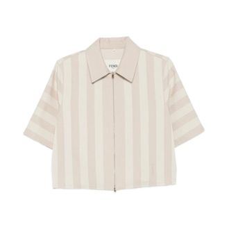 Fendi Damen, Blusen & Hemden, Beige, 2XSGr&ouml;&szlig;e