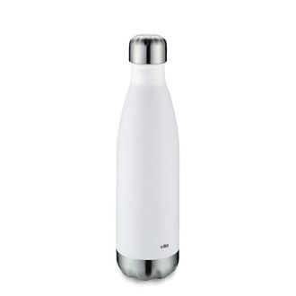 cilio ELEGANTE Isolierflasche, Edelstahl, weiß matt, 500 ml