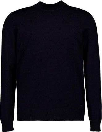 Joop Herren Pullover blau Merinowolle unifarben