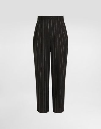 Dolce & Gabbana Hose Aus Schurwolle In Nadelstreifen-optik - Mann Hosen Und Shorts n/d 52