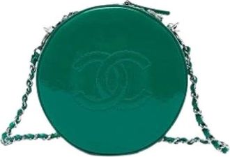 Chanel Sac bandouli&egrave;re en cuir verni Pre-owned - Femme - Pre-owned - Vert - Taille: ONE Size