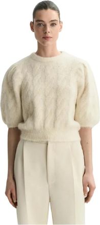 Soft Goat Femme, Pulls, Beige, Taille: 38 FR Blouse Tricot&eacute;e