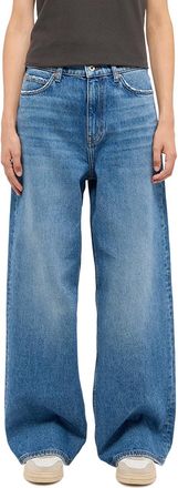 Mustang Jeans Damen Style Luise Wide Jeans, Mittelblau 585, 32W x 32L