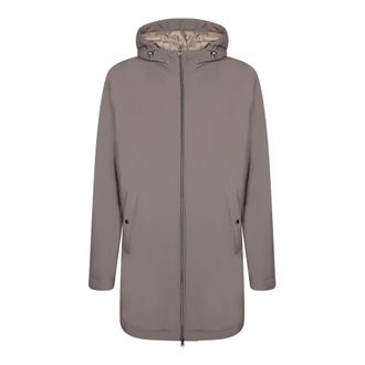 Herno Resort Parka in Travel Nylon Ponente - - Coats - Herren - Beige - 2XL
