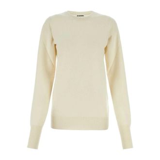 Jil Sander Elfenbeinfarbener Kaschmirpullover - - Knitwear - Damen - Wei&szlig; - S