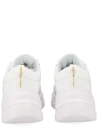 Versace Jeans Couture Logo White Leather Sneaker - White