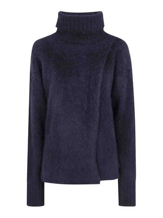Uma Wang Pull Col Roul&eacute; - Noir