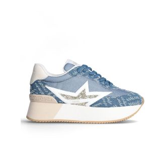 Liu Jo Dreamy 03 Blauer Wildleder Sneaker - - Shoes - Damen - Blau - 39 EU