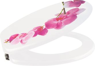 MSV WC Sitz Toilettendeckel MDF Holzkern Lanyu White Scharniere aus Edelstahl - hochwertige und stabile Qualität