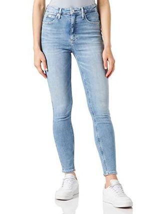 Calvin Klein Jeans High Rise Super Skinny Ankle J20J219334 Pantalons, Denim (Denim Light), 25W Femme