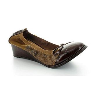 Les P'tites Bombes Ballerines Compensée Antalia Brun