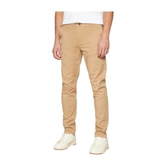 Lyle & Scott Hose mit Rei&szlig;verschluss und Knopf - - Trousers - Herren - Beige - W36