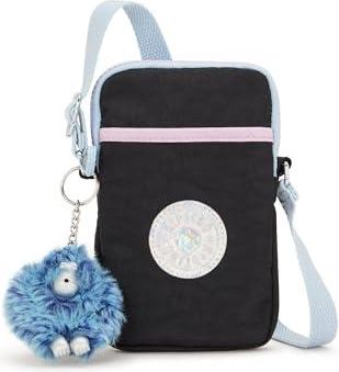 Kipling Mini sac Tally pour femme, mini sac &agrave; bandouli&egrave;re l&eacute;ger, sac de t&eacute;l&eacute;phone en nylon, True Black Mix, 4.25L x 6.75H x 0.75D