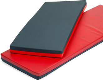 Sport-Thieme Bodenliegepolster | Liegepolster, Schlafpolster f. Kindergarten u. Kita | Zwei Größen | Schaumstoffkern mit Zwei Bezügen: Jeans-Stoff u. Kunstleder | 