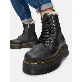Dr. Martens Schn&uuml;rstiefel Dr. Martens Jadon Fl 25637001 Schwarz