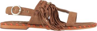 Colors Of California MONOBAND SANDAL WITH FRINGES