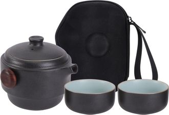 Cabilock Reise Teeset Tragbare Und Tassen Chinesisches Kung Fu Tee Kit Für Zuhause Oder Unterwegs Inklusive Filtertank Für Teeliebhaber Und Besondere Anlässe