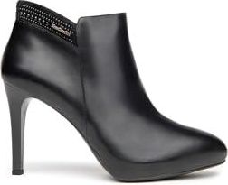 Nero Giardini I013461DE Bottines Femme en Cuir Et Cuir Velours - Noir 39 EU