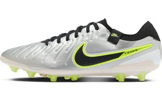 Nike Nike Herren Legend 10 Elite Artificial-Grass-PRO Fu&szlig;ballschuh, Metallic Silver/Black-Volt, 42.5