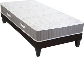 Olympe Literie Olympe Literie - Ensemble intuition 90x200 cm Matelas Mémoire de forme + Sommier Bois