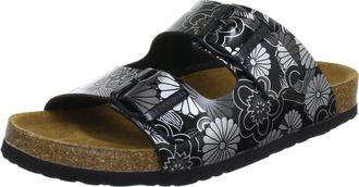 Dr. Brinkmann Damen 700649 Pantoletten, Schwarz (schwarz/Silber 1)