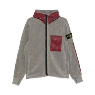 Stone Island Zip-Hoodie - - Sweatshirts & Hoodies - Herren - Grau - XS