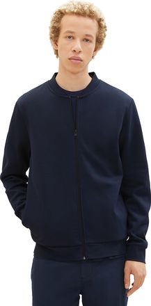 Tom Tailor Herren 1038818 Sweatshirt Bomberjacke, 10668-sky Captain Blue, L