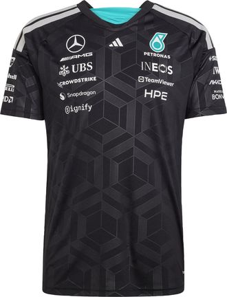 adidas Mens Mercedes - AMG Petronas Formula 1 Team Driver Jersey, Black, XXL
