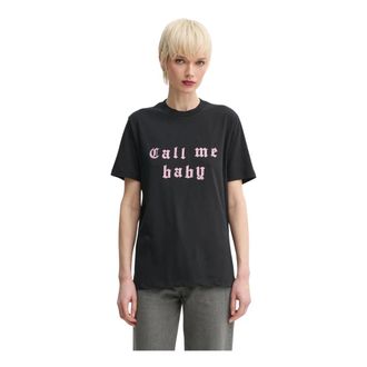 Zadig&Voltaire T-Shirt mit Slogan-Print - - Tops - Damen - Schwarzk - L