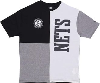 New Era Brooklyn Nets Logo T-Shirt Schwarz/Grau - - Tops - Herren - Mehrfarbig - XL