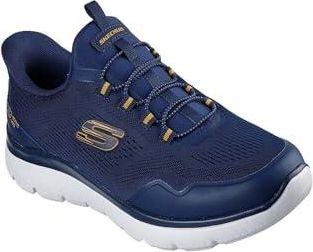 Skechers Summits 233045 NVYL Baskets pour homme Bleu marine/jaune, Bleu marine/jaune., 50.5 EU