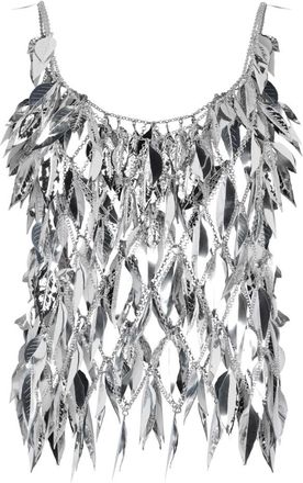 Paco Rabanne Femme, Tops, Gris, Taille: 36 FR Top Chainmail