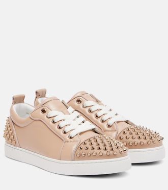 Christian Louboutin Sneakers Louise Junior Spikes aus Leder