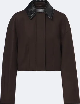 Sportmax Cropped-Jacke aus Schurwolle