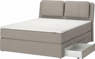IKEA LILLFJ&Auml;LLET Boxspringbett mit Bettkasten
