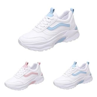 Generic Chaussures de course &agrave; lacets pour femme - Chaussures de marche confortables et l&eacute;g&egrave;res - Chaussures d&eacute;contract&eacute;es - Antid&eacute;rapantes - Pour la gym, le 