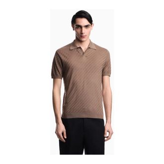Emporio Armani Homme, Tops, Brun, Taille: M Af24573U6285 Polo