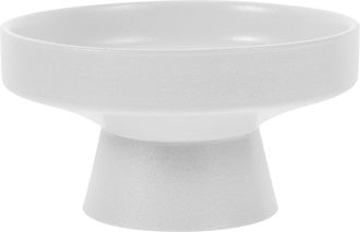 UPKOCH Obstschale mit Fu&szlig; aus Porzellan, Dekorativer Tortenst&auml;nder zum Servieren von Snacks, Desserts Und Fr&uuml;chten zu Hause, 5, 11 Zoll, Wei&szlig;